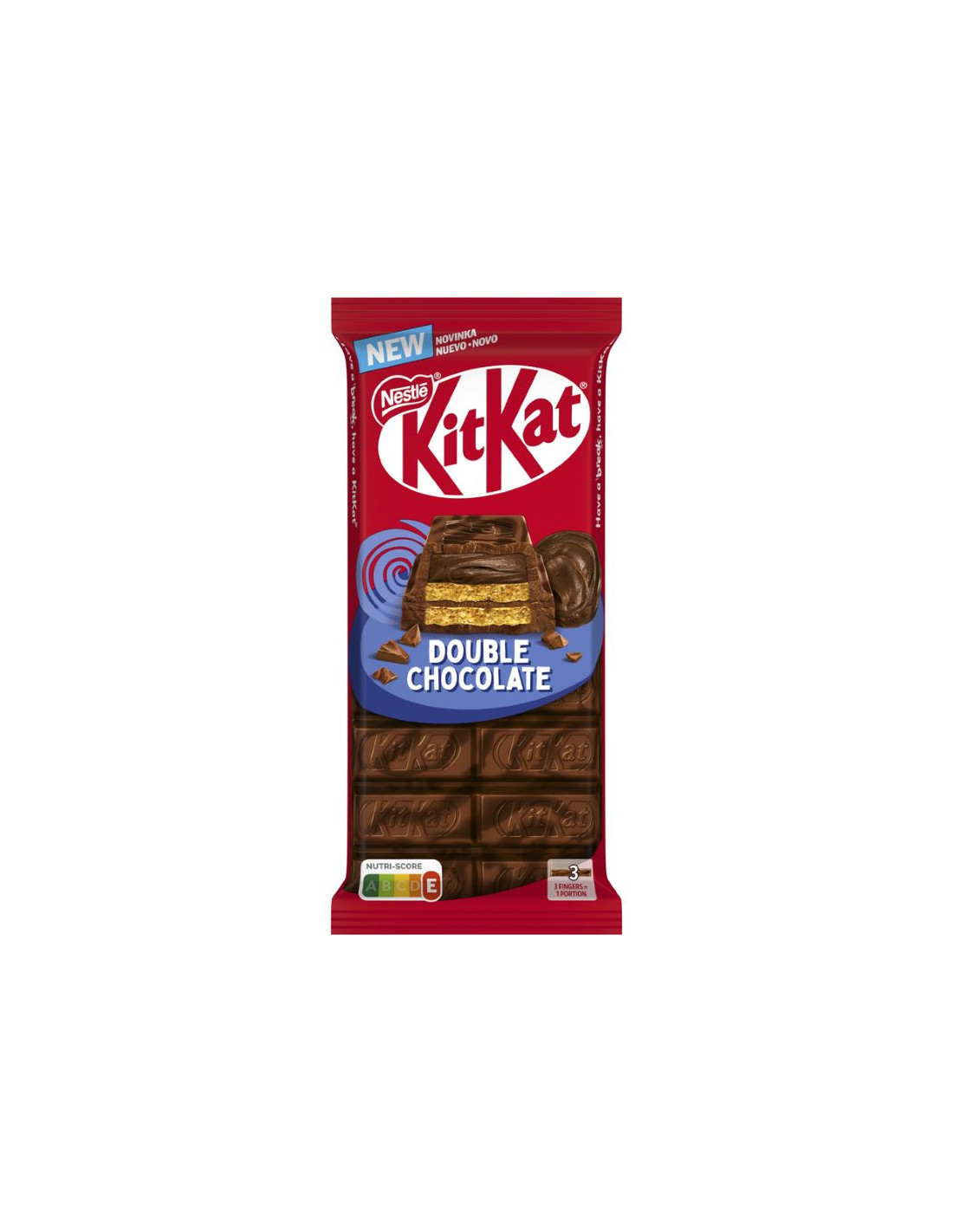 Tabletas Kit Kat Double chocolate 99 g